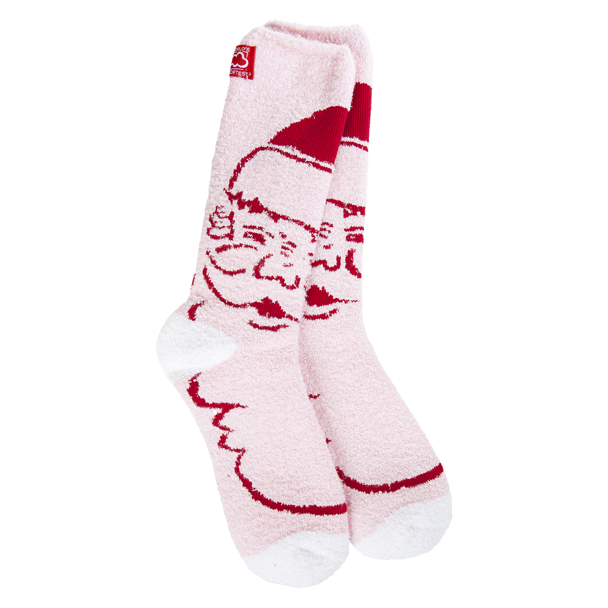 Santa Face Cozy Christmas Crew | Cute Santa Socks | World's Softest®